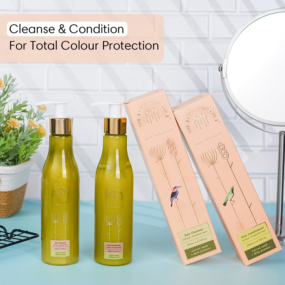 Colour-Treated Hair Combo | Cleanser & Conditioner – The Earth Collective