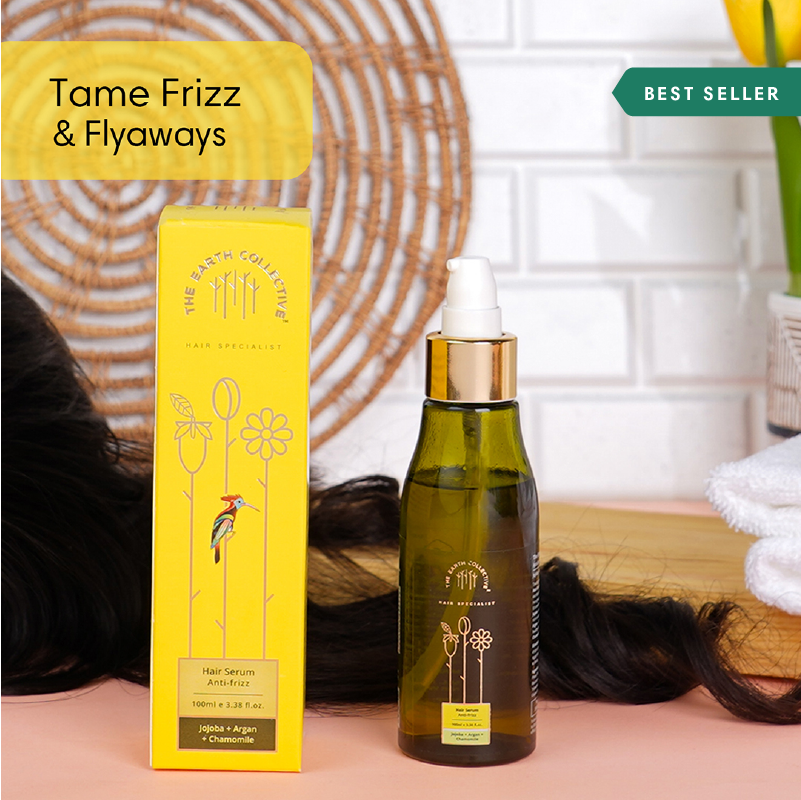 Anti-Frizz Hair Serum | Jojoba, Argan & Chamomile – The Earth Collective